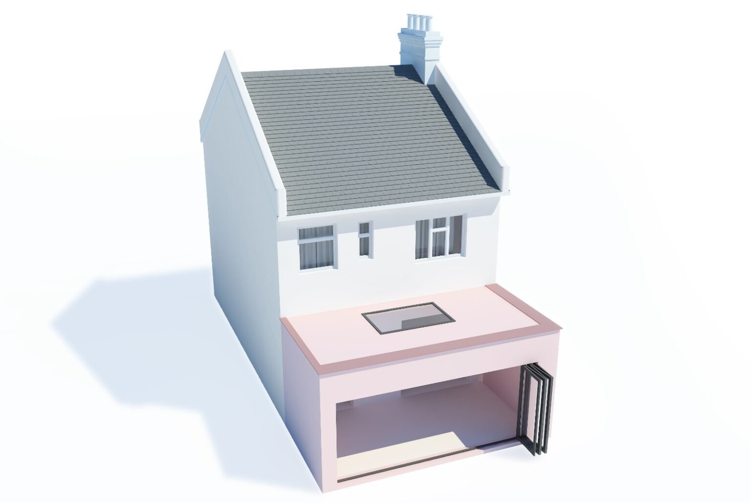 Large Rear Flat Roof