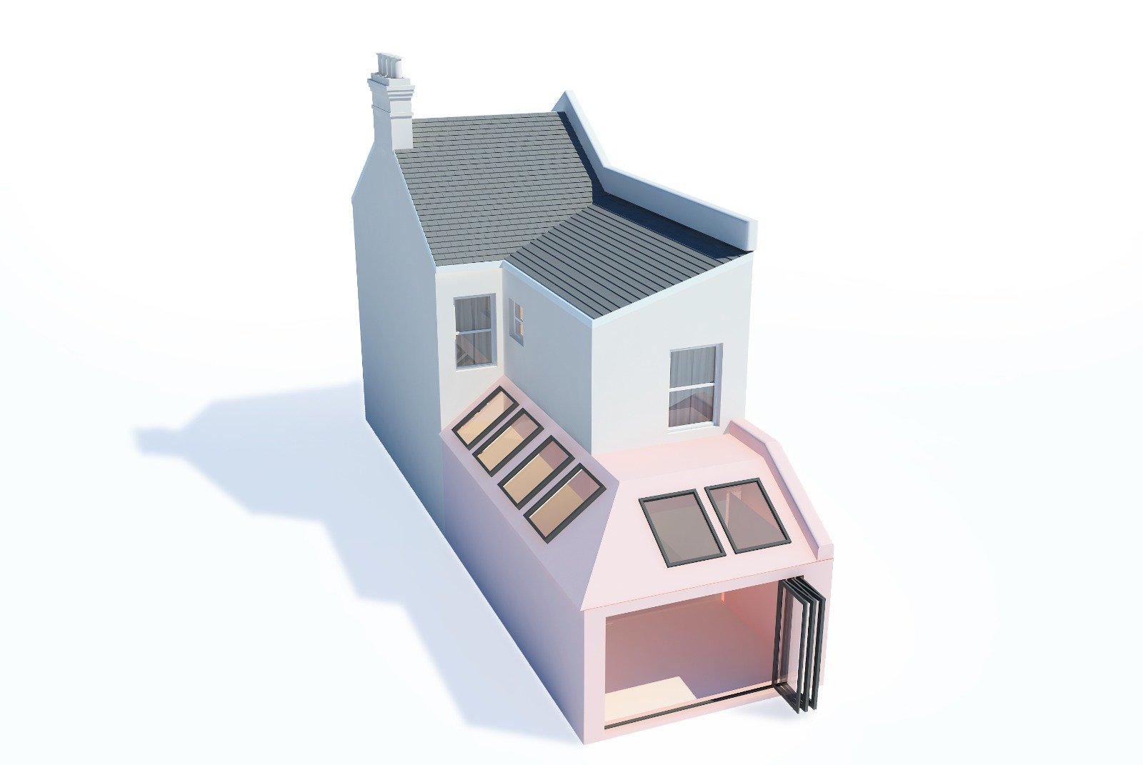Medium Wrap-around Single Pitched Roof