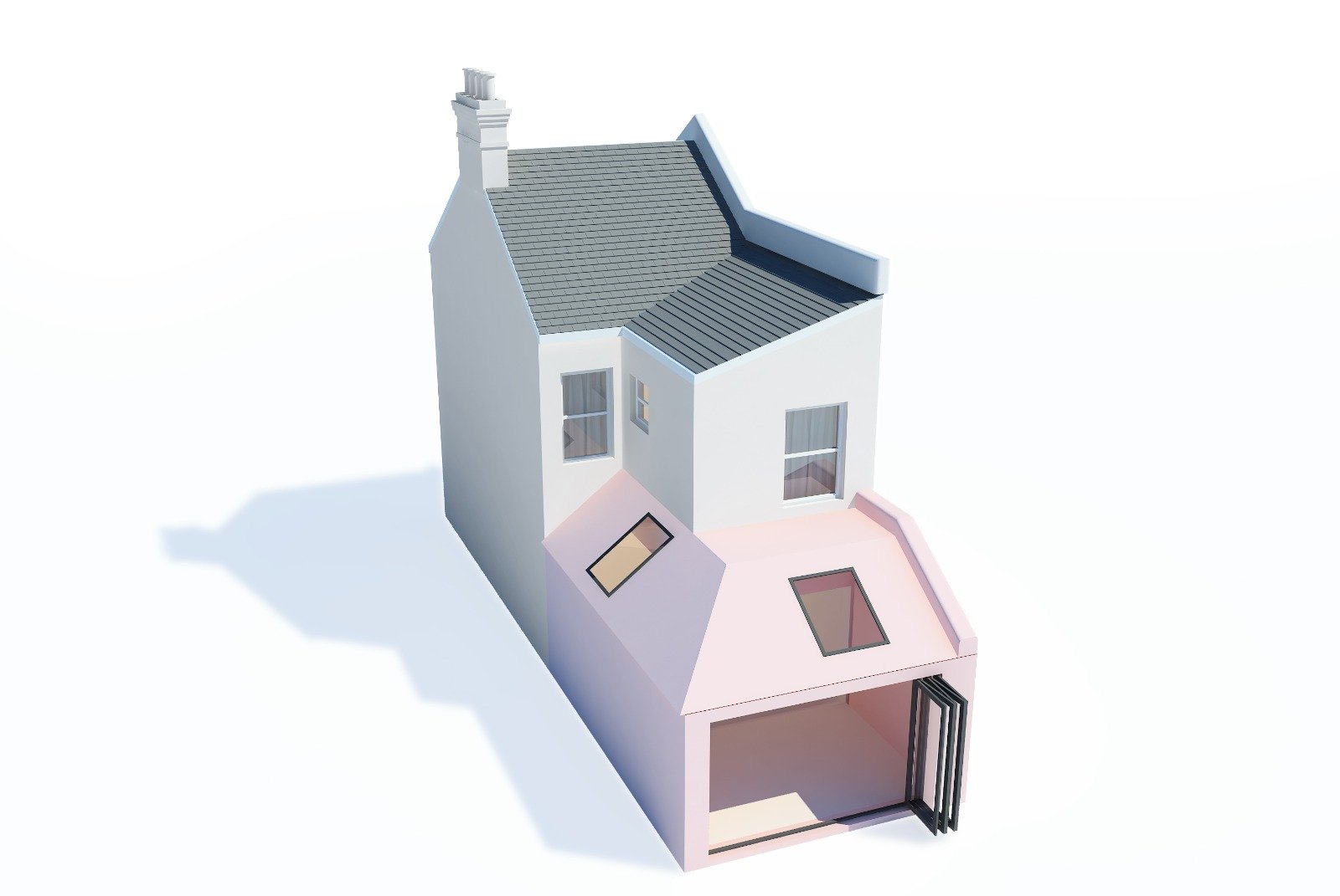 Small Wrap-around Single Pitched Roof Extensions | London
