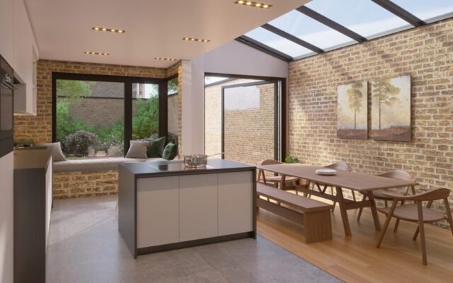 Large Side Infill Flat Roof | House Extensions | London